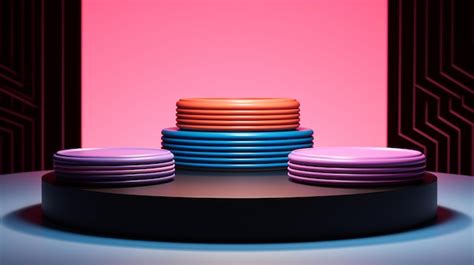 Подиум рендеринг Hd 8k обои Сток Фотографии Премиум Ai сгенерированное изображение