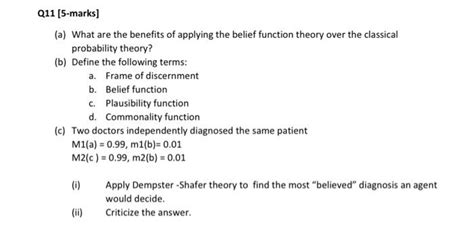 Solved A What Are The Benefits Of Applying The Belief