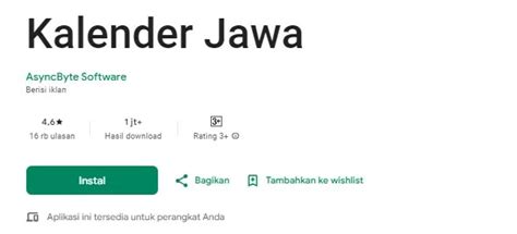 Aplikasi Kalender Jawa Paling Lengkap Di Android Rancah Post