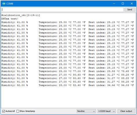 measuring temperature and humidity with ameba arduino maker pro