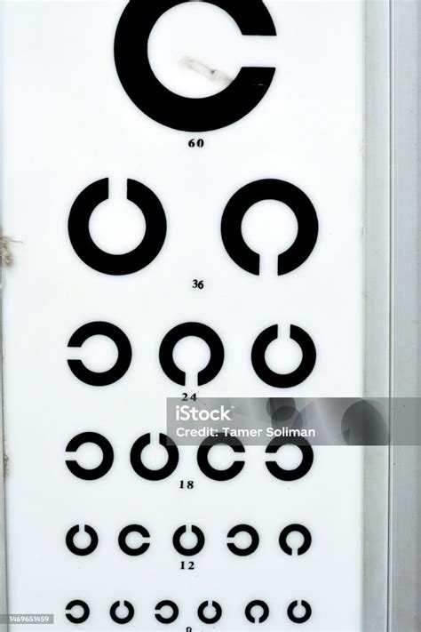 Landolt C Broken Ring Optotypes Or Japanese Vision Test In Various