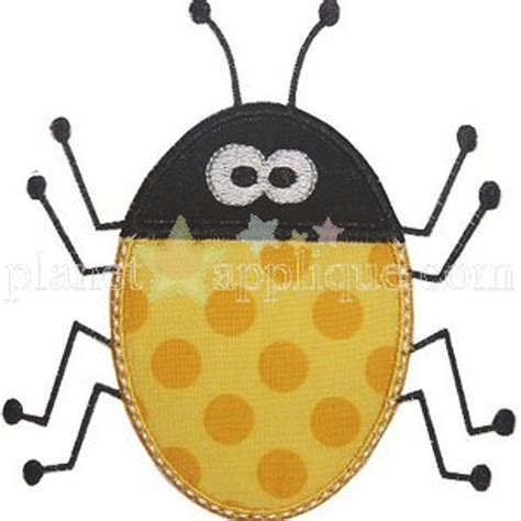 Bug Applique Embroidery Machine Design