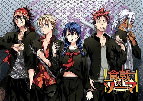 Shokugeki No Souma Yukihira Soma Tadokoro Megumi Hayama Akira