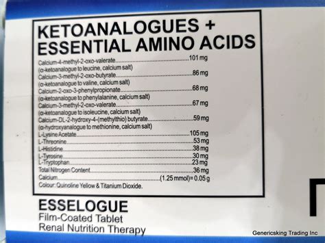 Ketoanalogues Essential Amino Acids For Sale Philippines