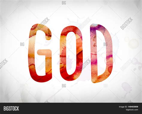 God Concept Watercolor Image And Photo Free Trial Bigstock