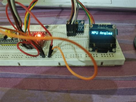 Mpu6050 And Ssd1306 Oled Display With Stm32 Board