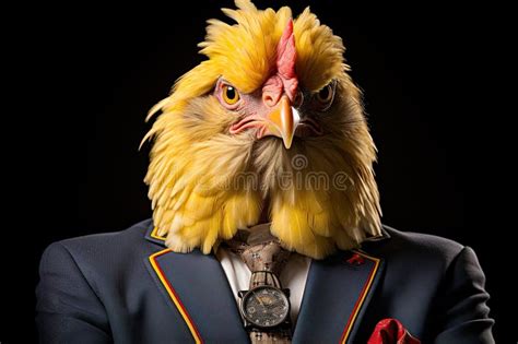 Rooster Wearing Japanese Clothes Is Enjoying A Relaxing Morning Coffee