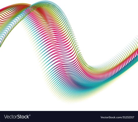 Abstract Background Blend Wave Line Design Vector Image