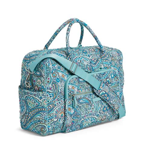 Vera Bradley Compact Weekender Travel Bag In Regal Rosette Purple Artofit
