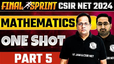 Csir Net 2024 Csir Net Mathematical Sciences In One Shot Part 5
