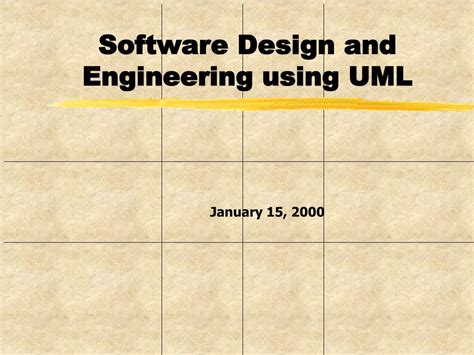 PPT Software Design And Engineering Using UML PowerPoint Presentation ID 3224696
