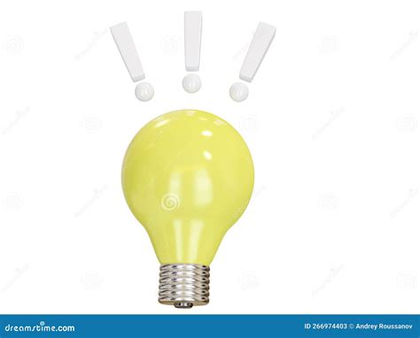 Lamp Indicator Ideas 3d Render Stock Illustration Illustration Of Design Render 266974403