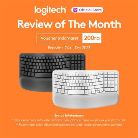Promo Logitech Wave Keys Keyboard Ergonomic Wireless Bluetooth Dan Palm Rest Off White Cicil 0