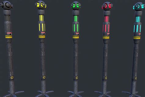 Sci Fi Lightning Pole Device 3d Model