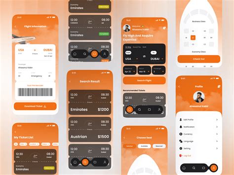Flight Booking App Ui Behance