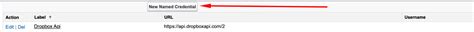 Salesforce Integration To Dropbox Using Named Credentials