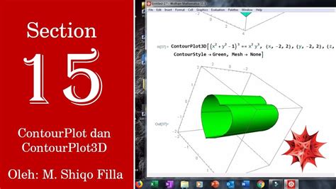 Sesi 15 Contourplot Dan Contourplot3d Youtube