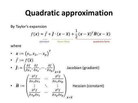 Quadratic Form And Functional Optimization