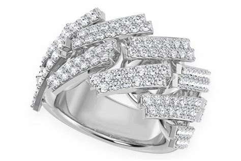 Icebox Jagged Edge Cuban Ring 14k