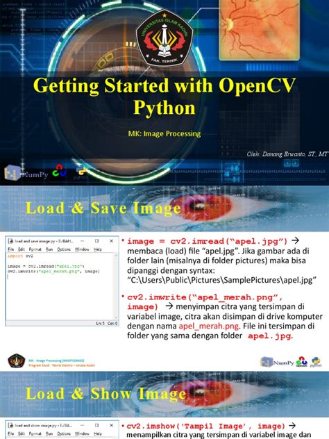 Getting Started With Opencv Python Mk Image Processing Pdf Vision