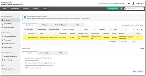 Manageengine Mobile Device Manager Plus Cloud Based Mdm Solution
