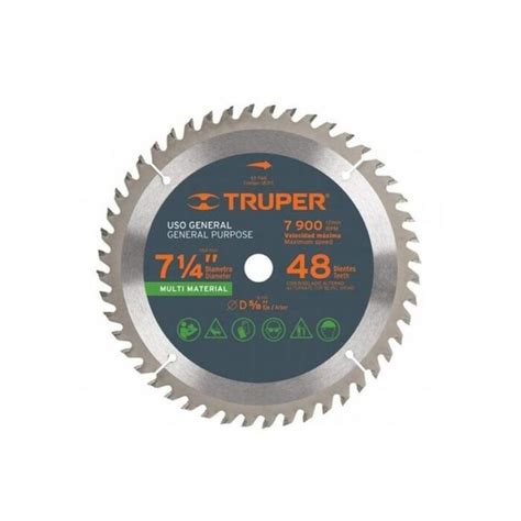Disco Sierra Circular Truper Para Madera 714 X 48 Dtes Ferreteriamosal