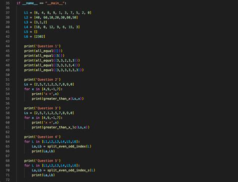 Solved Need Help In Python Implementing These Certain Lists