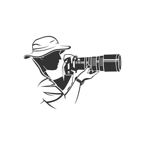 Photographer Silhouette Line Art 3559251 Vector Art At Vecteezy