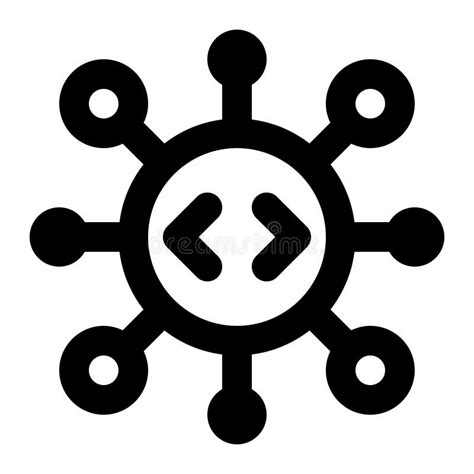 Malware Malicious Code Outline Icon Stock Vector Illustration Of