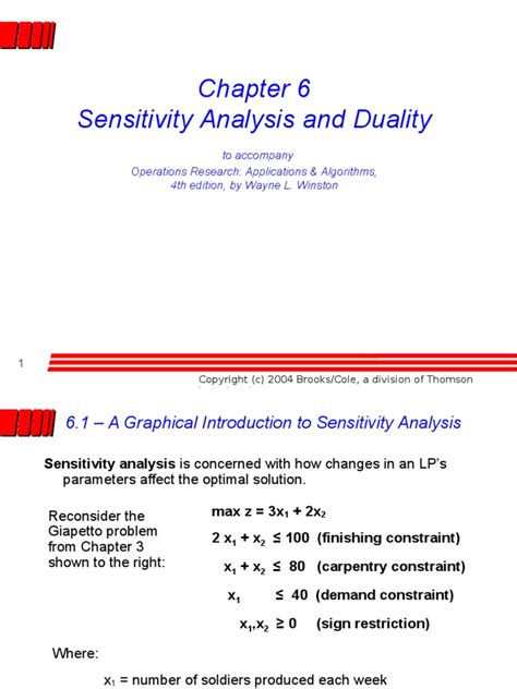 Ch 06 Sensitivity Analysis And Duality Pdf Operations Research
