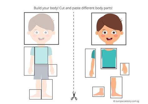 Cut And Paste Body Parts Human And Monster Style~ Crecimiento De Una