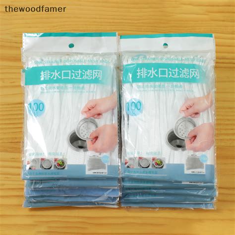Thewoodfamer 10 30 100 Pcs Sewer Water Filter Disposable Kitchen Sink Strainer Bag Sink Hair