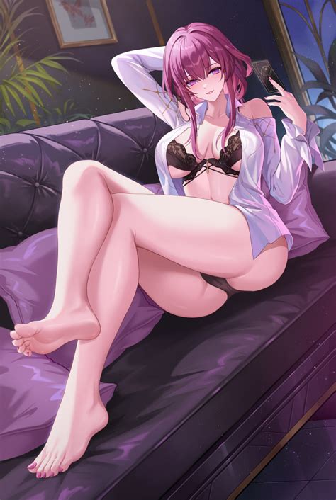 Rule 34 Ass Bra Breasts Apart Card Crossed Legs Feet Holding Object Honkai Star Rail Huge