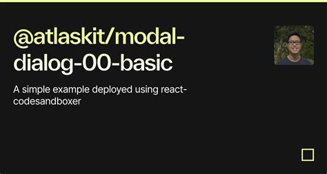 atlaskit modal dialog 00 basic codesandbox