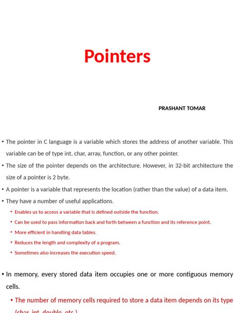 Unit 3 Pointers Pdf Pointer Computer Programming Integer