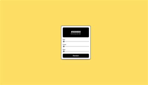 Rgb Color Generator By Muhammed Albarmavi On Dribbble