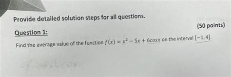 solved provide detailed solution steps for all questions