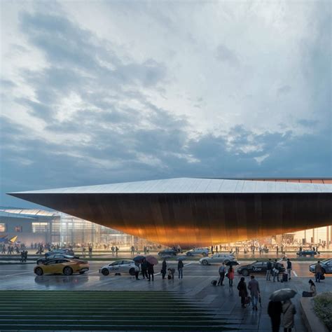 Zgf Architects Places Mass Timber Roof On Portland Airport Terminal