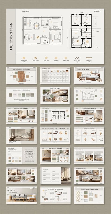 Clean Interior Design Presentation Template In 2025 Interior Design Layout Interior Design