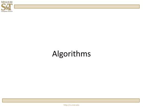 Ppt Algorithms Powerpoint Presentation Free Download Id2527356