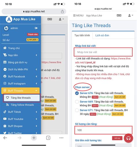 App Mua Like Threads Gía Rẻ Dịch Vụ Tăng Like Threads Số 1 Việt Nam