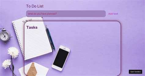 To Do List Codesandbox