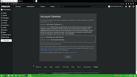 Roblox Terminated My Account Im Not Quitting Youtube