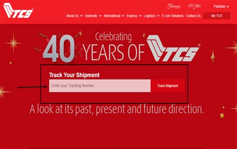 Tcs Tracking Parcel Tracking To Track Orders