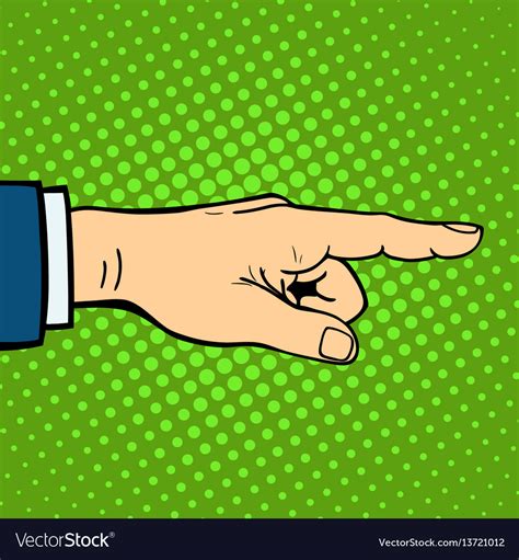 Hand Showing Deaf Mute Gesture Human Arm Hold Vector Image