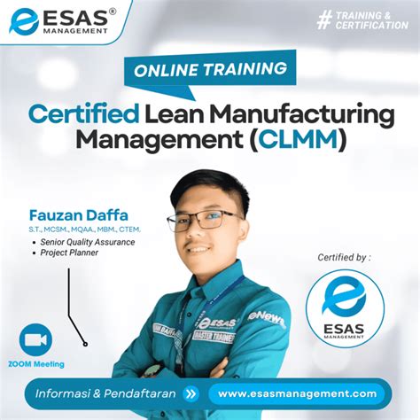 Lean Manufacturing Management Certified Lean Manufacturing Management