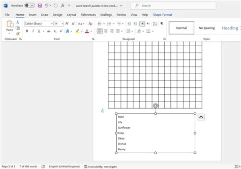 How To Make A Word Search Puzzle In MS Word Step By Step With Pictures Low Content Profits
