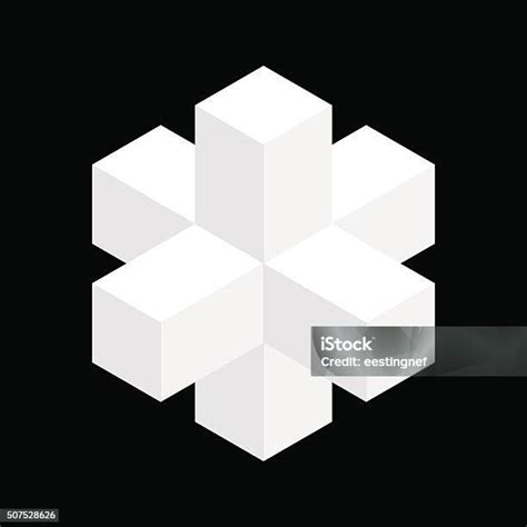 추상적임 제품의 등각투영 3d 오브젝트입니다 벡터 삽화 0명에 대한 스톡 벡터 아트 및 기타 이미지 0명 3차원 형태