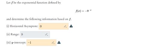 Solved Let F Be The Exponential Function Defined By Chegg Com