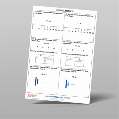 Year 2 Subtract Across 10 Varied Fluency 2 Resource Classroom Secrets